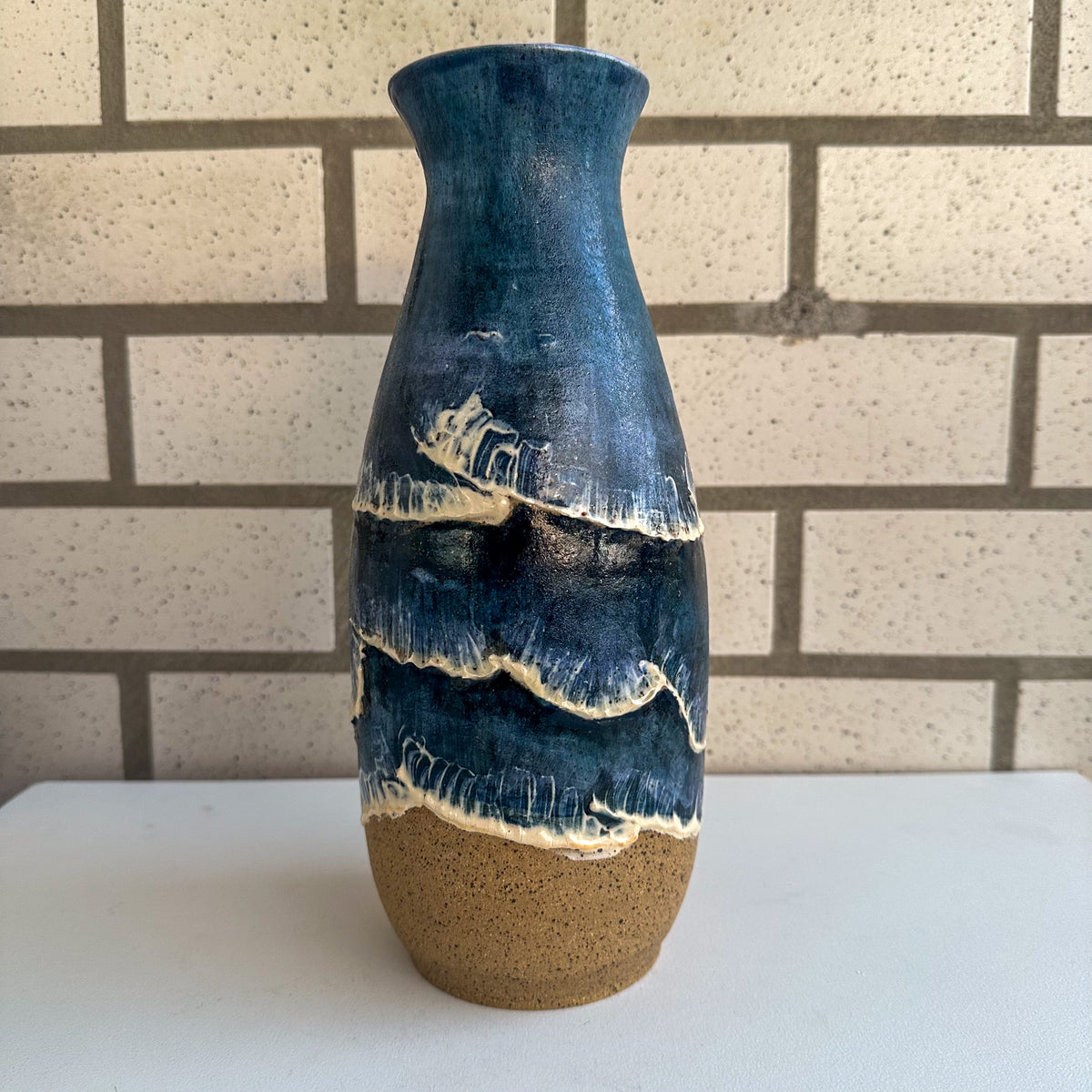 Blue Wave Vase – Granola Girl Pottery